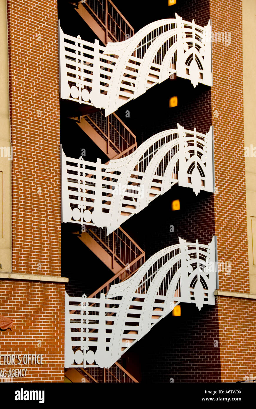 Orlando Florida stairway detail musical notes Stock Photo - Alamy