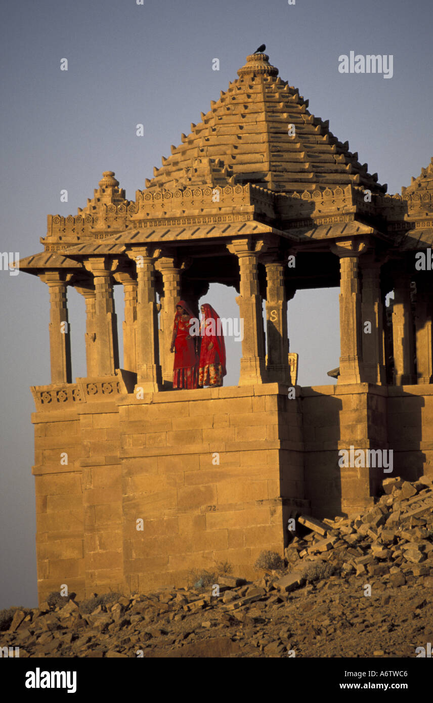 ASIA, India, Jaiselmer, Women in open air temple (MR Stock Photo - Alamy
