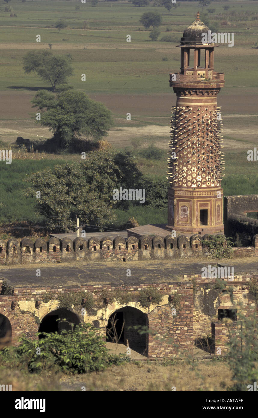 ASIA, India, Watchtower and Indian countryside Stock Photo - Alamy