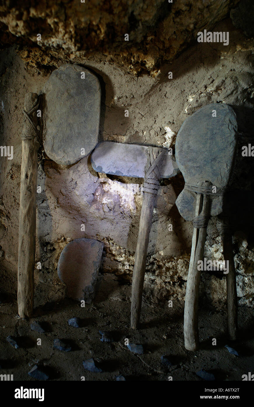 Prehistoric stone tools hi-res stock photography and images - Alamy