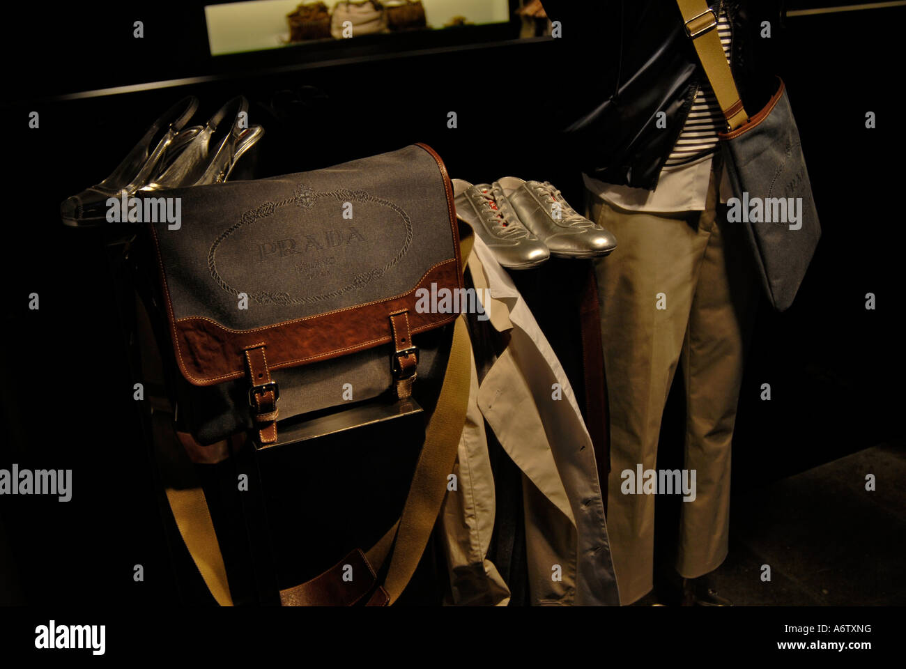 Prada clothes in a high class ibizan shop Stock Photo - Alamy
