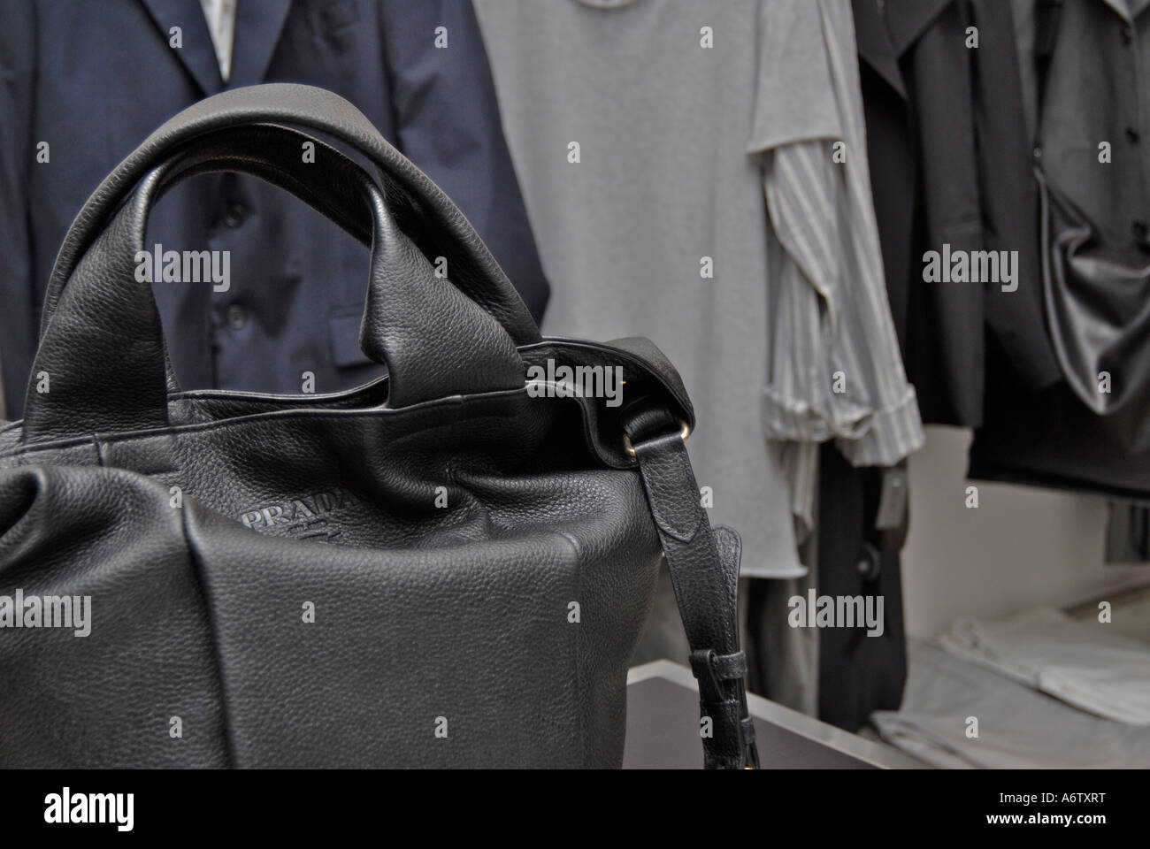 Prada clothes in a high class ibizan shop Stock Photo - Alamy