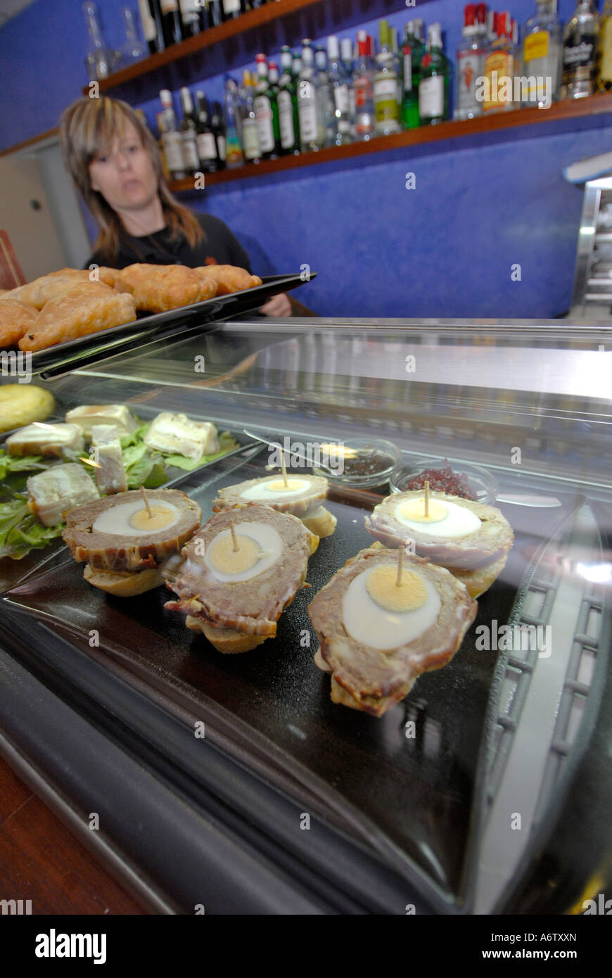 Spanish Tapas in a bar Ibiza Spain Stock Photo - Alamy
