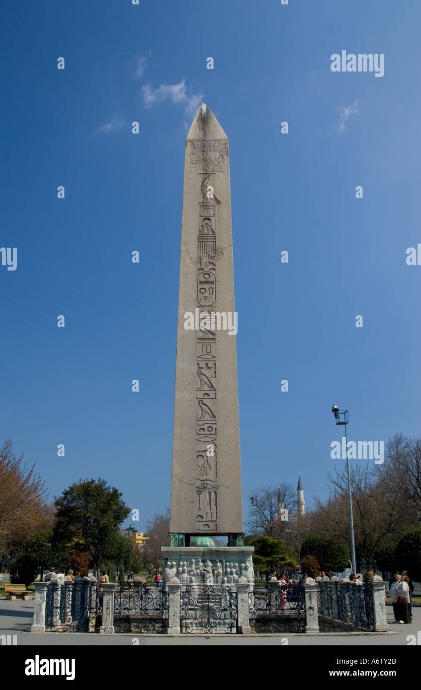 Obelisk of Theodosius Hippodrome Istanbul Turkey Stock Photo - Alamy