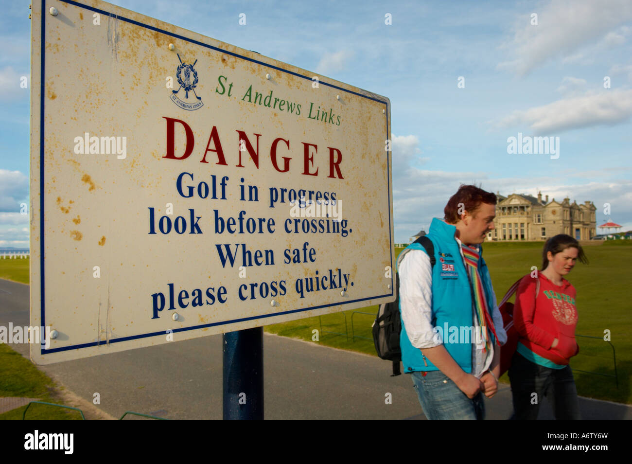 Signage st andrews golf course hi-res stock photography and images - Alamy