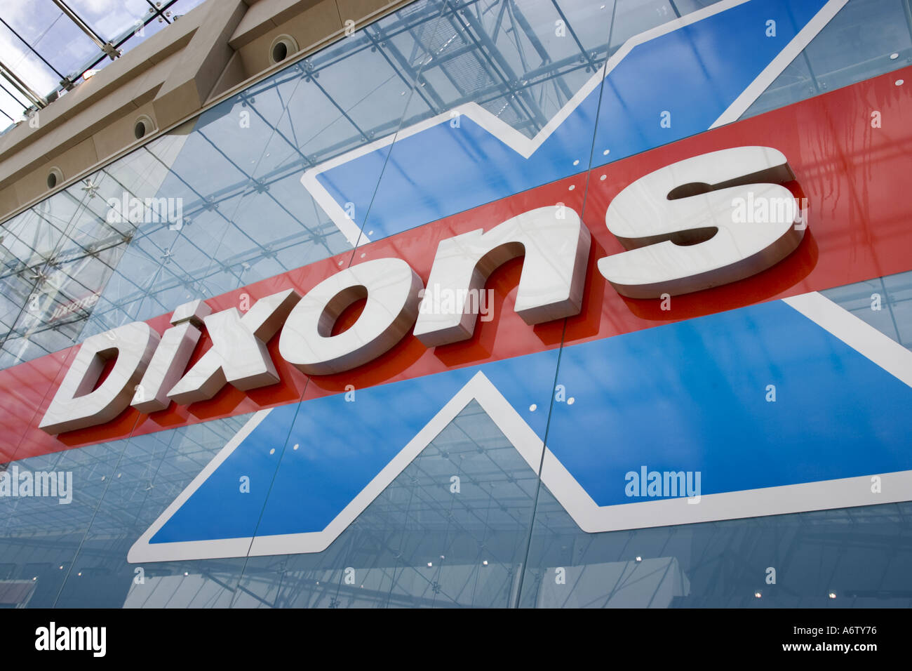 Dixons shopfront and logo Stock Photo - Alamy