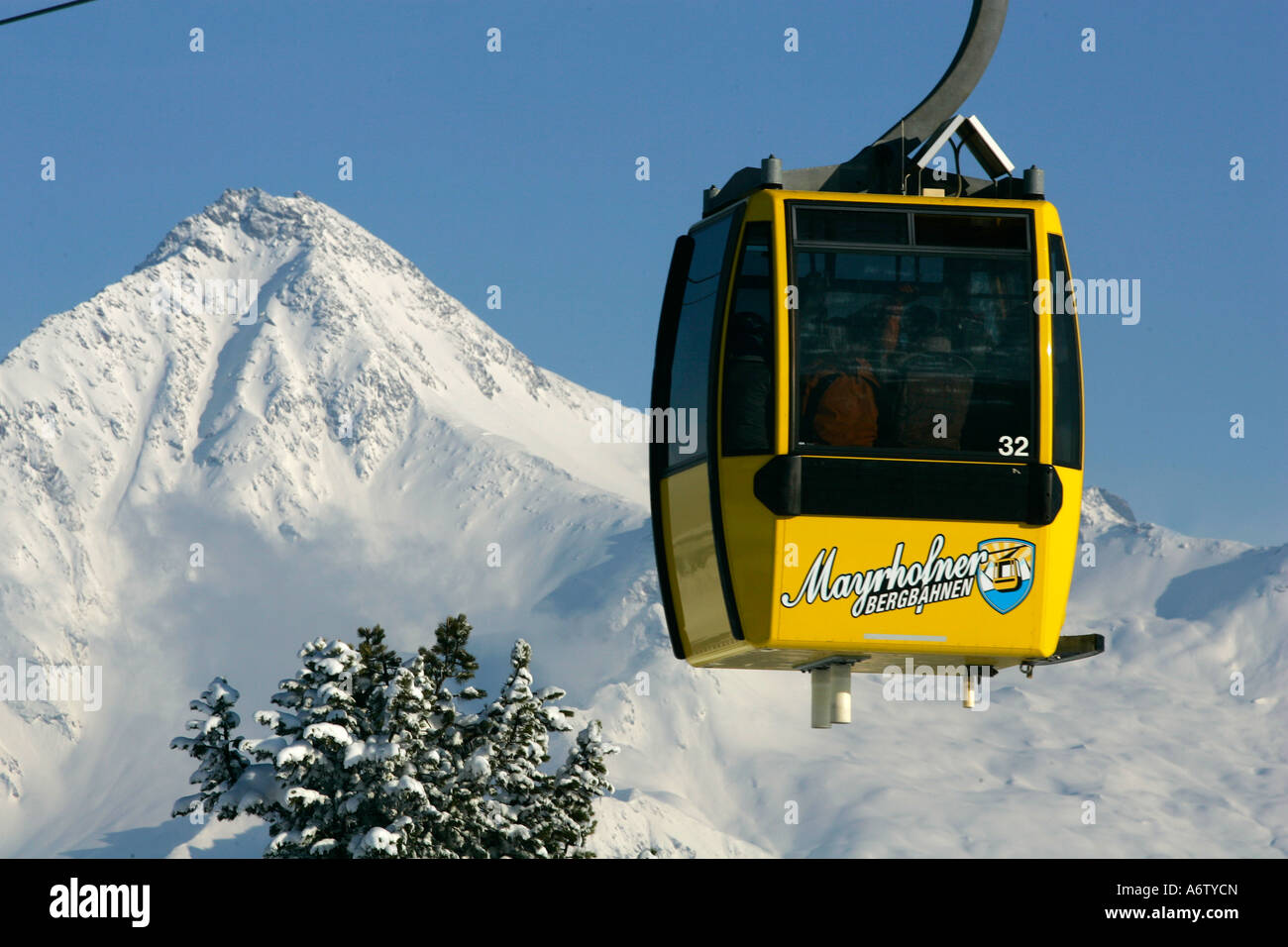 Gondola in skiing region mayrhofen penken hi-res stock photography and ...
