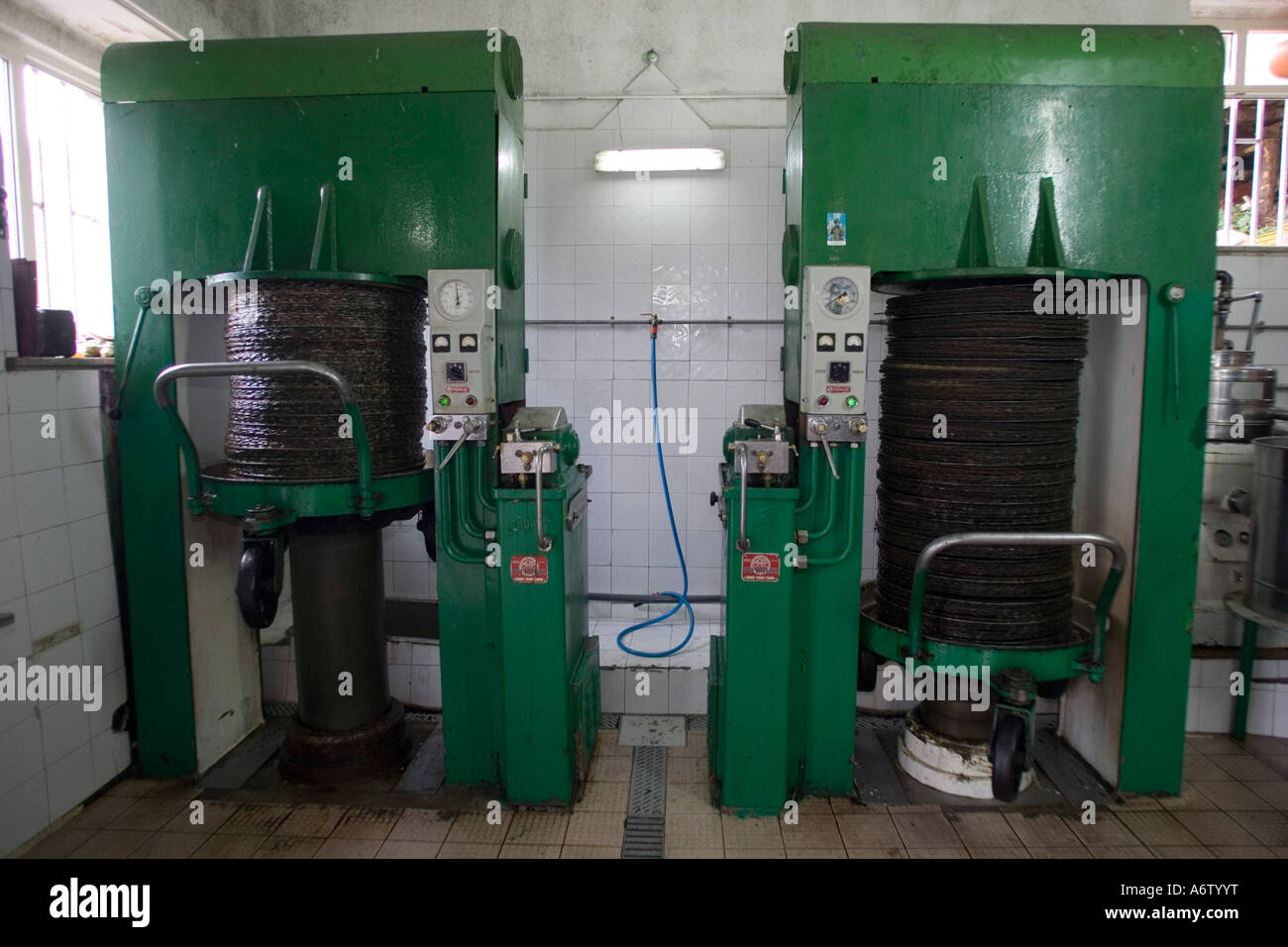 Olive oil presses Stock Photo - Alamy