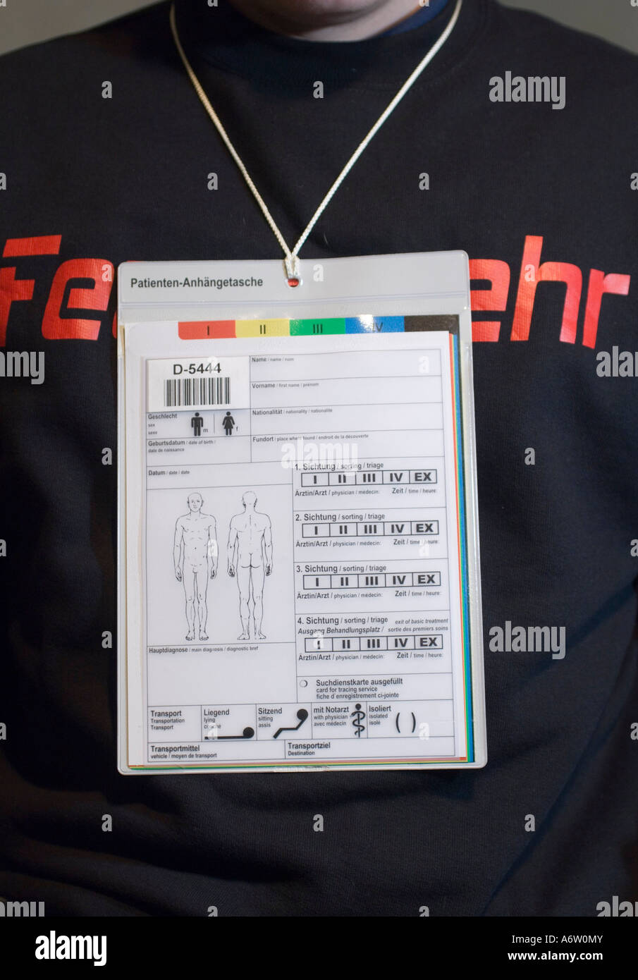 Hospital's information card with important patient's data Stock Photo ...