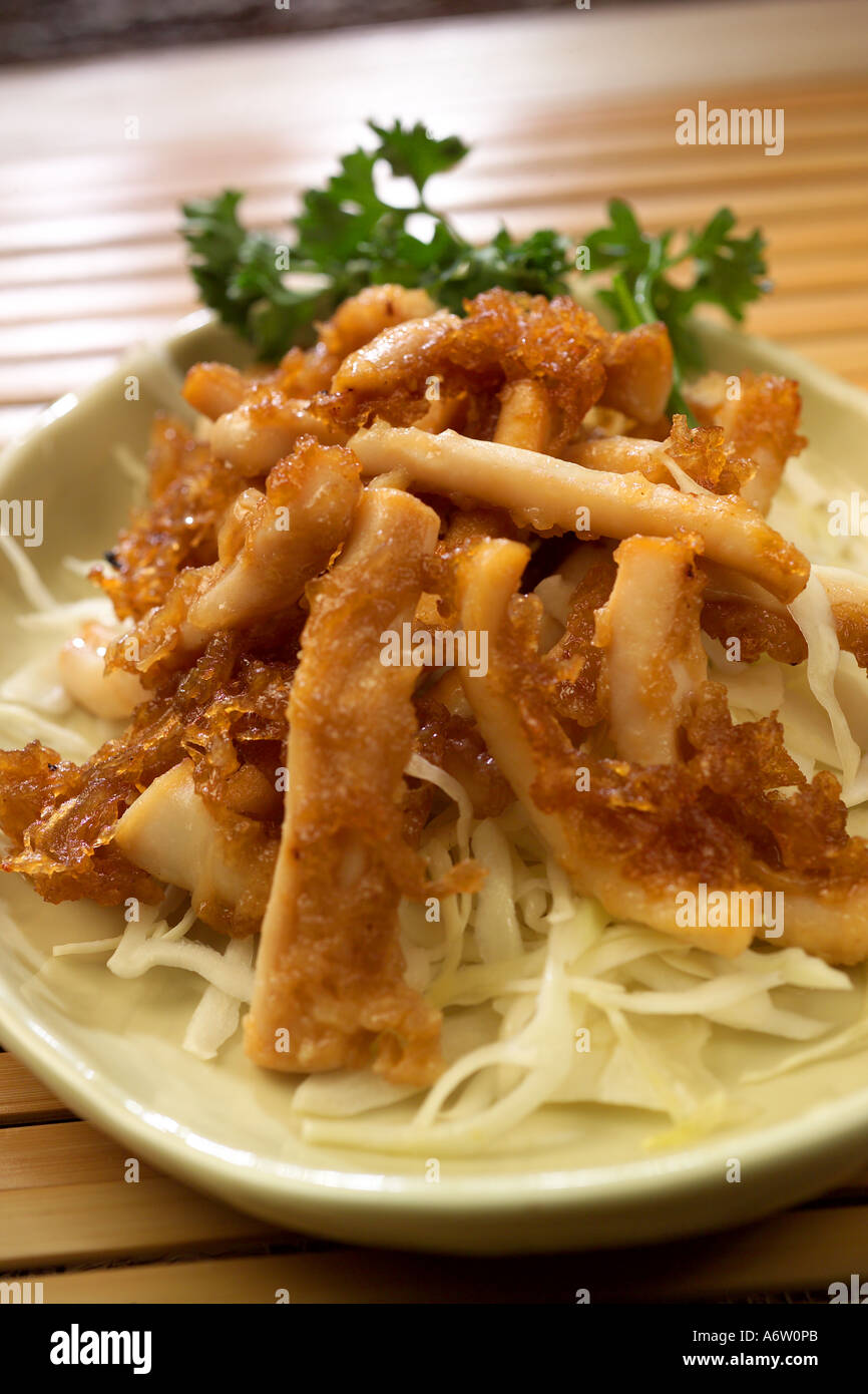 Deep fried squid in a light crispy batter Stock Photo - Alamy