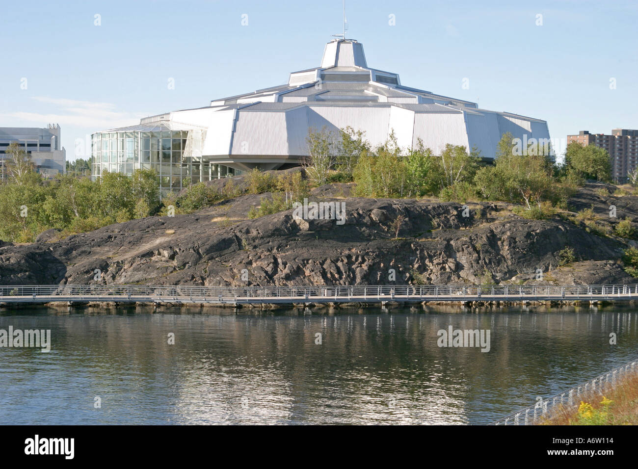 science north snowflake shaped building on rock Stock Photo - Alamy