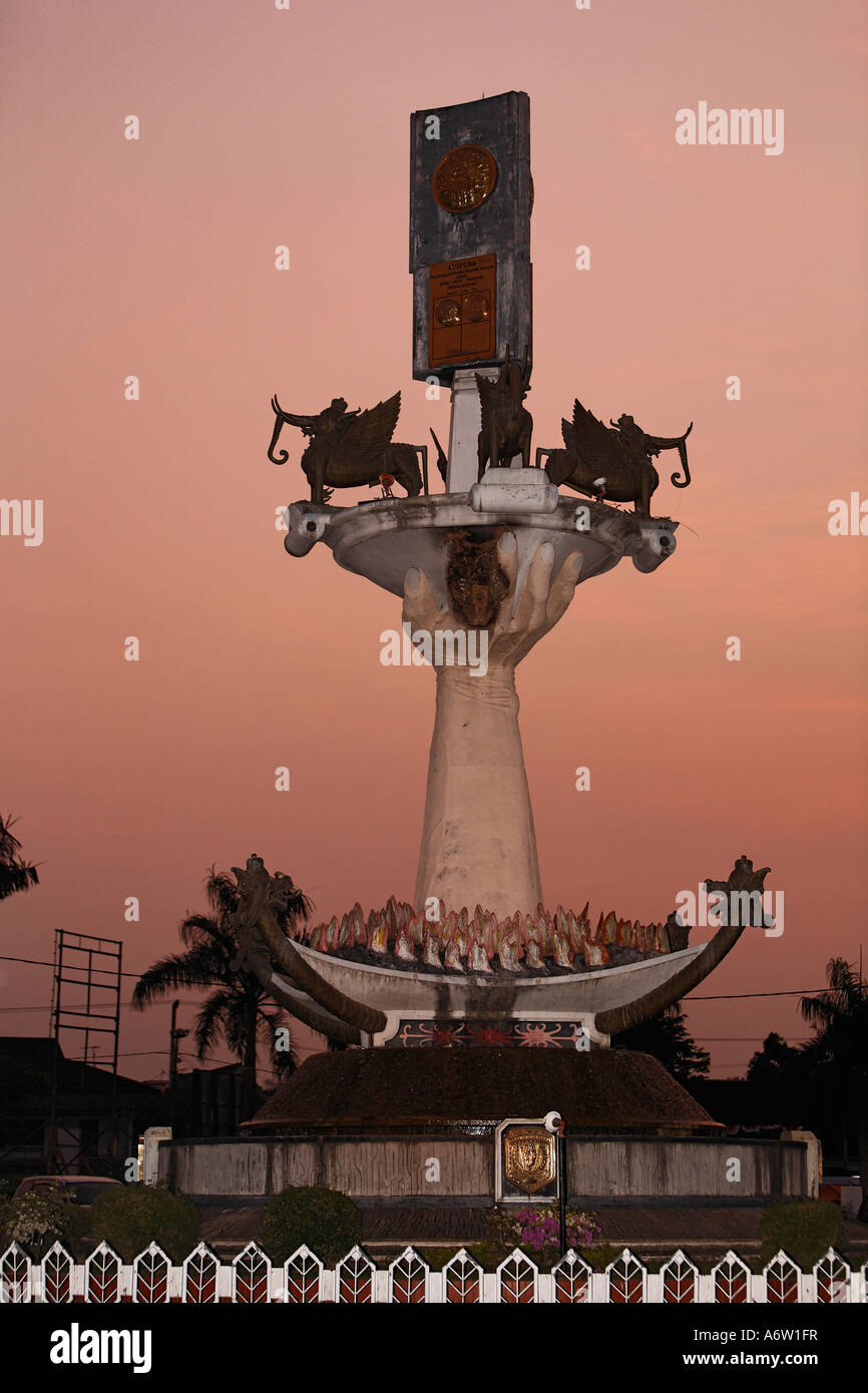 Monument, Tenggarong, East-Kalimantan, Borneo, Indonesia Stock Photo ...
