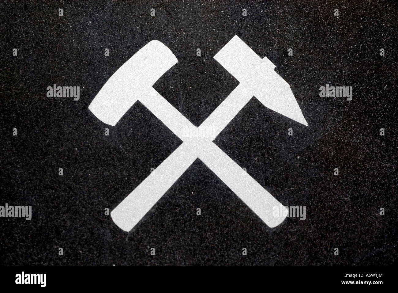 Symbol of a mine Stock Photo - Alamy