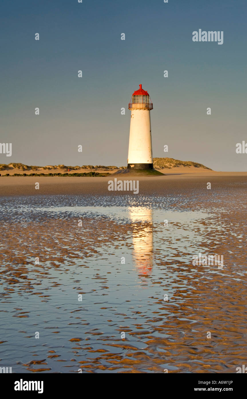Talacre Lighthouse, Point of Ayr, Flintshire, North Wales, UK Stock ...