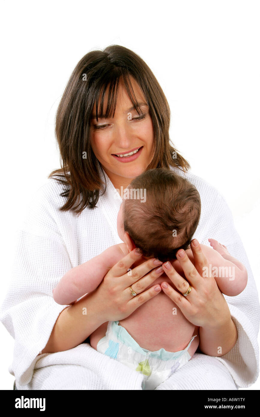Mother and Baby Models Released Stock Photo - Alamy