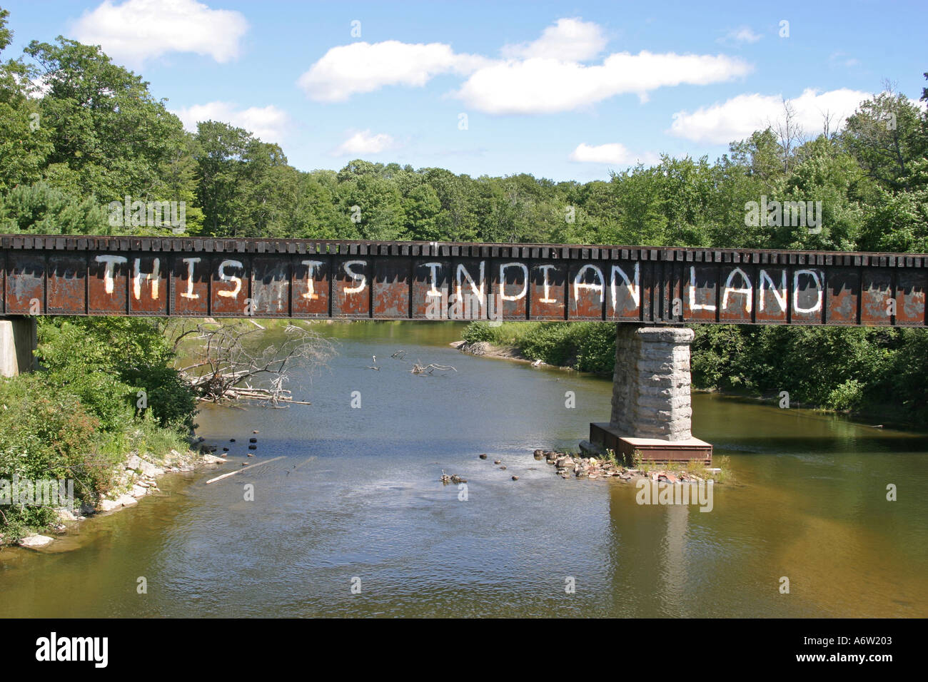 this is indian land graffiti Stock Photo - Alamy