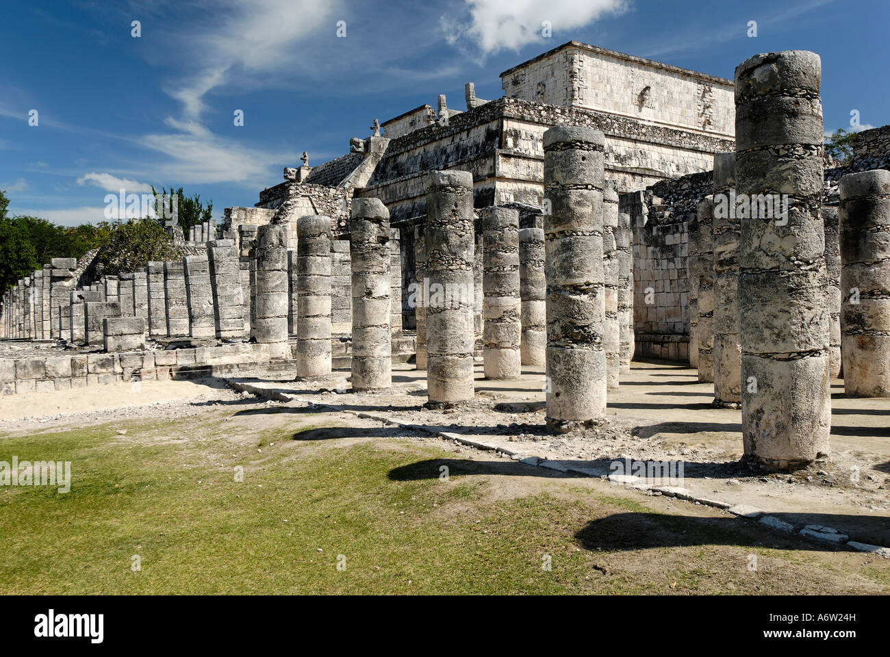 Templo de los Guerreros, temple of the warriors, Maya and Toltec ...