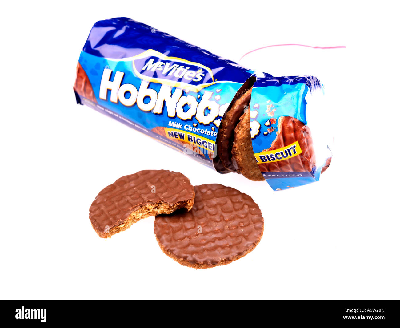 Oat biscuits chocolate flavour hob nob snack hi-res stock photography ...