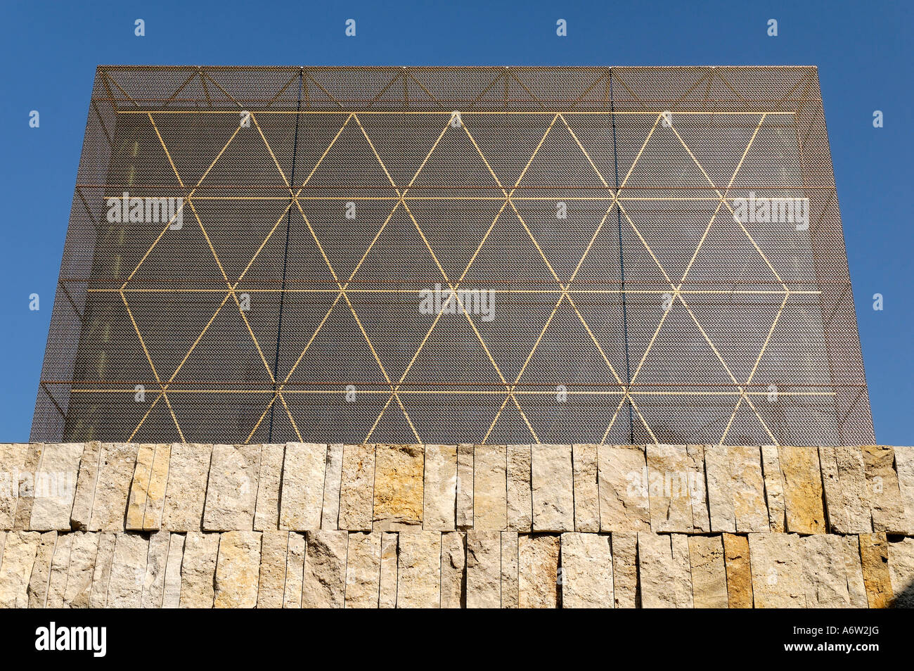 Roof construction of the synagoge, Jewish Museum, Munich, Bavaria ...