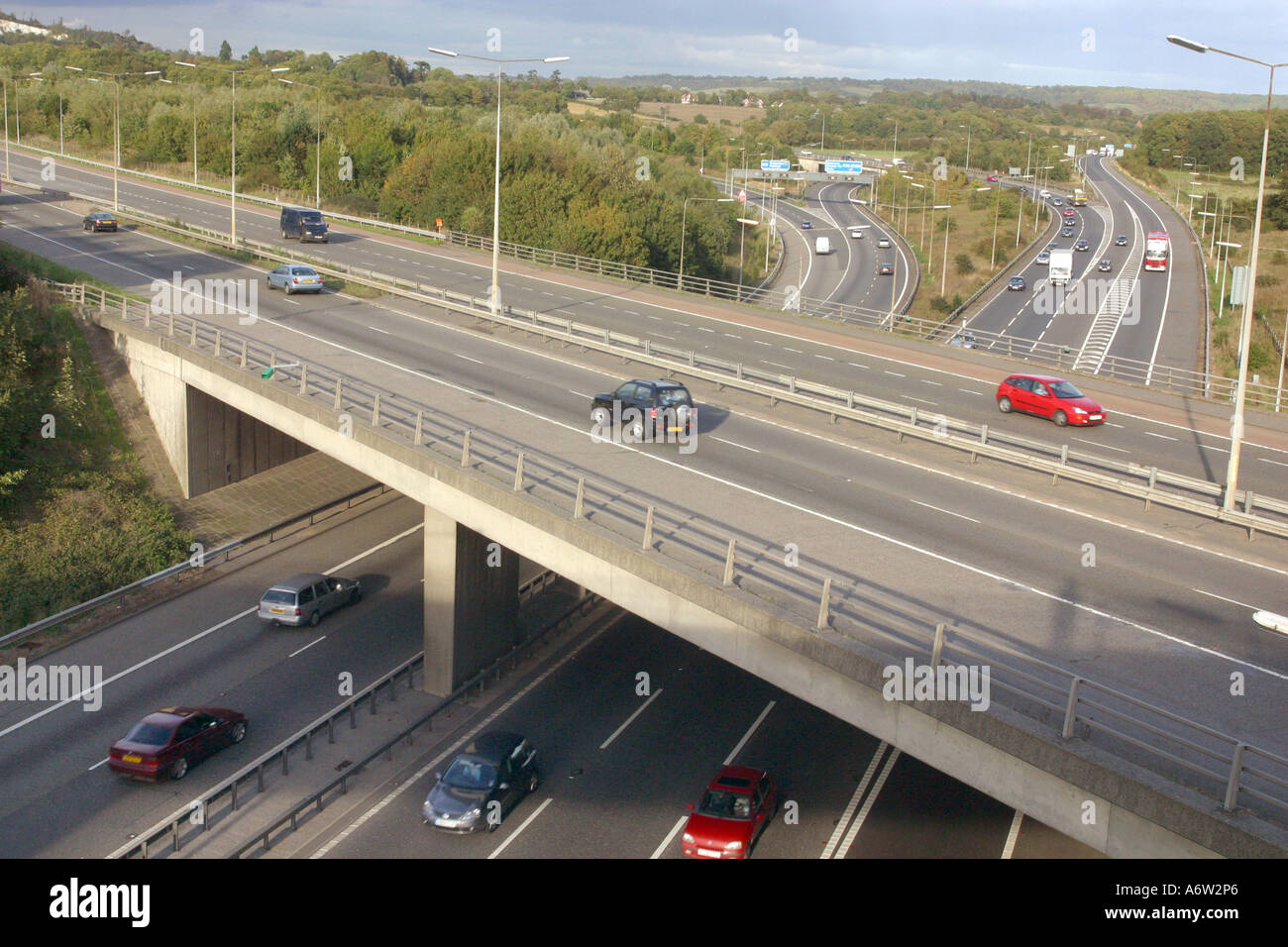 M25 in Kent England near Sevenoaks Stock Photo - Alamy
