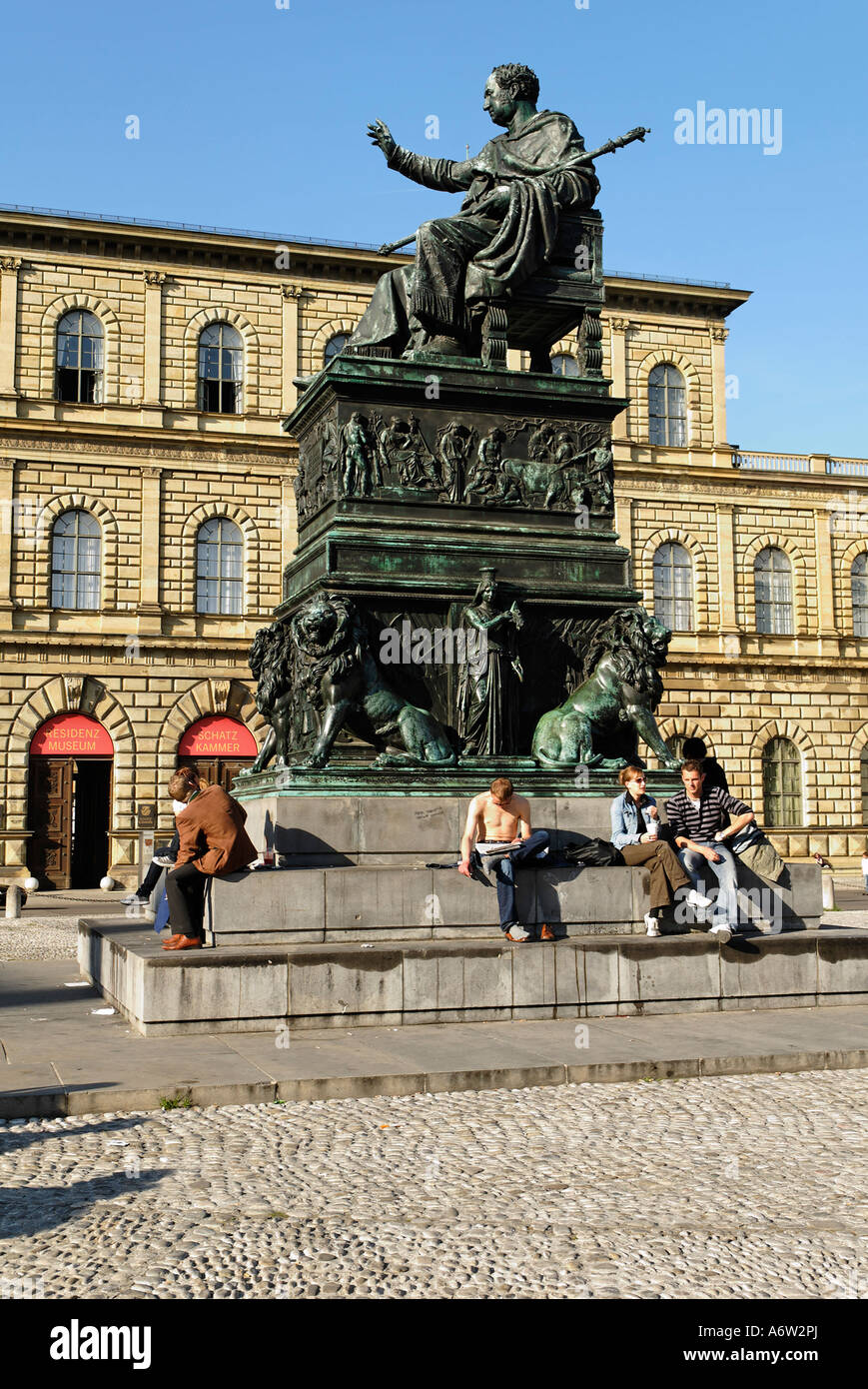Residenz at Max Joseph Platz, Munich, Bavaria, Germany Stock Photo - Alamy
