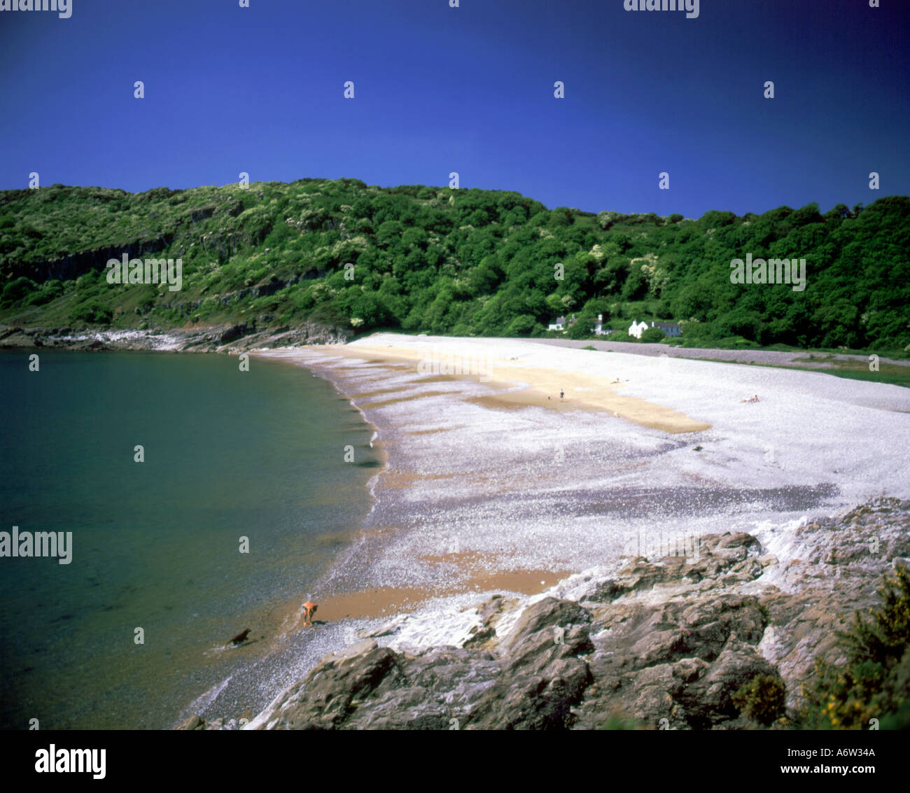 Pwll Du bay, Gower Peninsula, South Wales Stock Photo - Alamy
