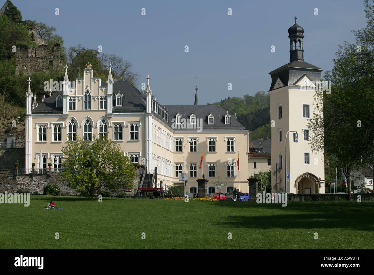 The Castle Sayn in Bendorf Sayn Rhineland-Palatinate Germany Stock ...