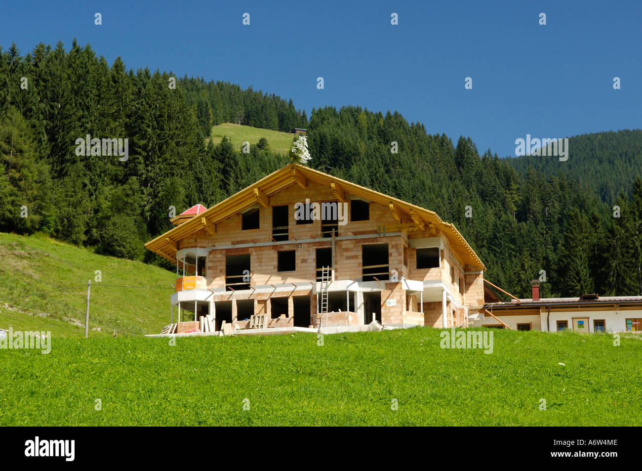 building a house on the country side Stock Photo - Alamy
