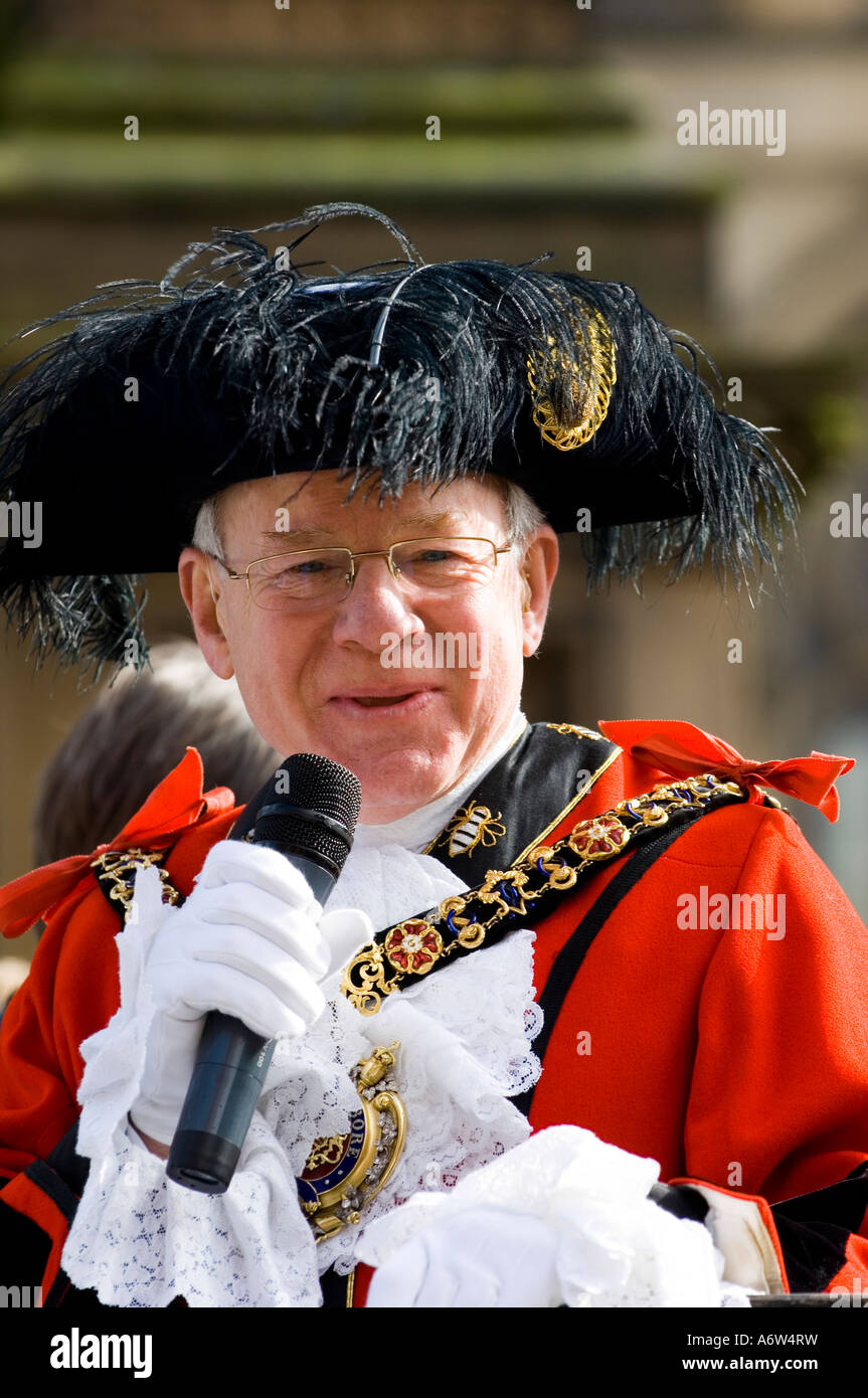 Former Manchester Lord Mayor David Sandiford in a speech Stock Photo ...