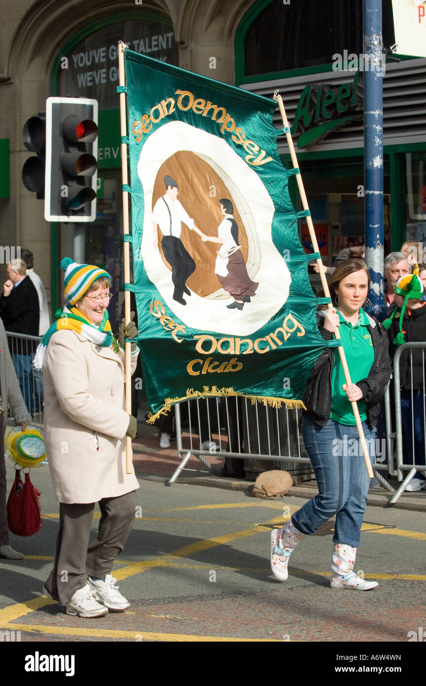 Women holding Sean Dempsey banner Stock Photo - Alamy