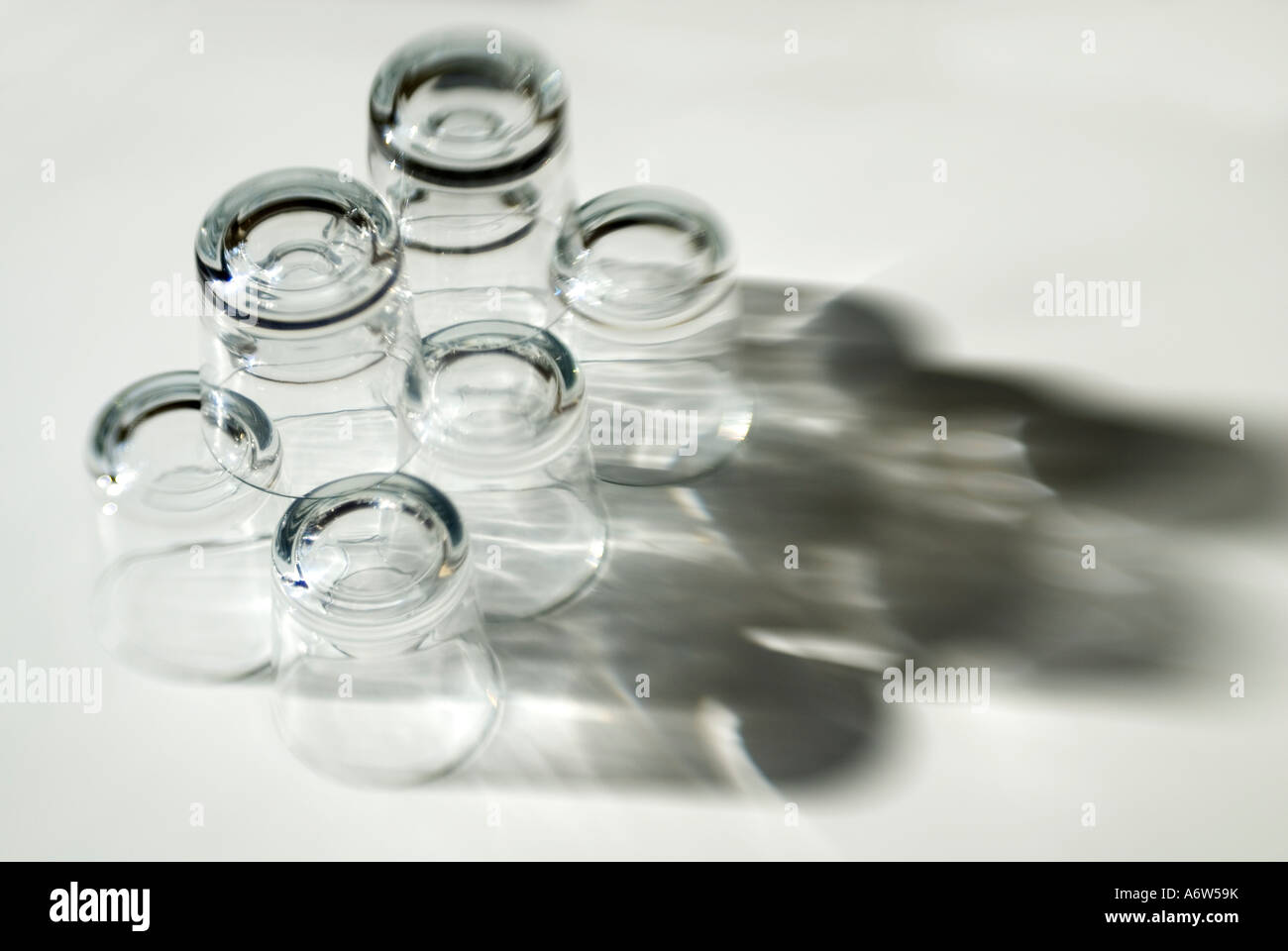 Stack of glasses Stock Photo - Alamy