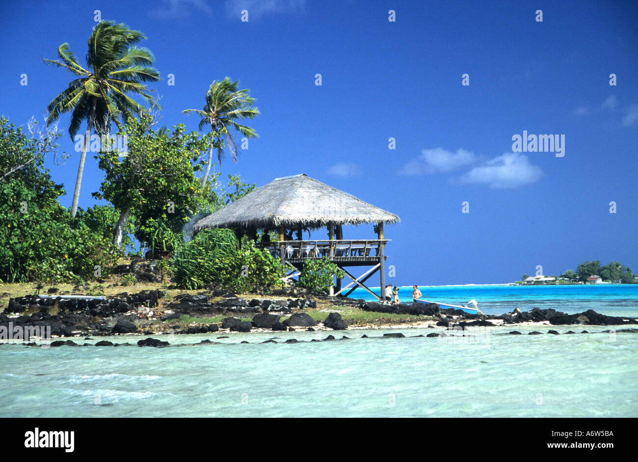 Beach house on Morea Island ,part of the Society Islands,French ...