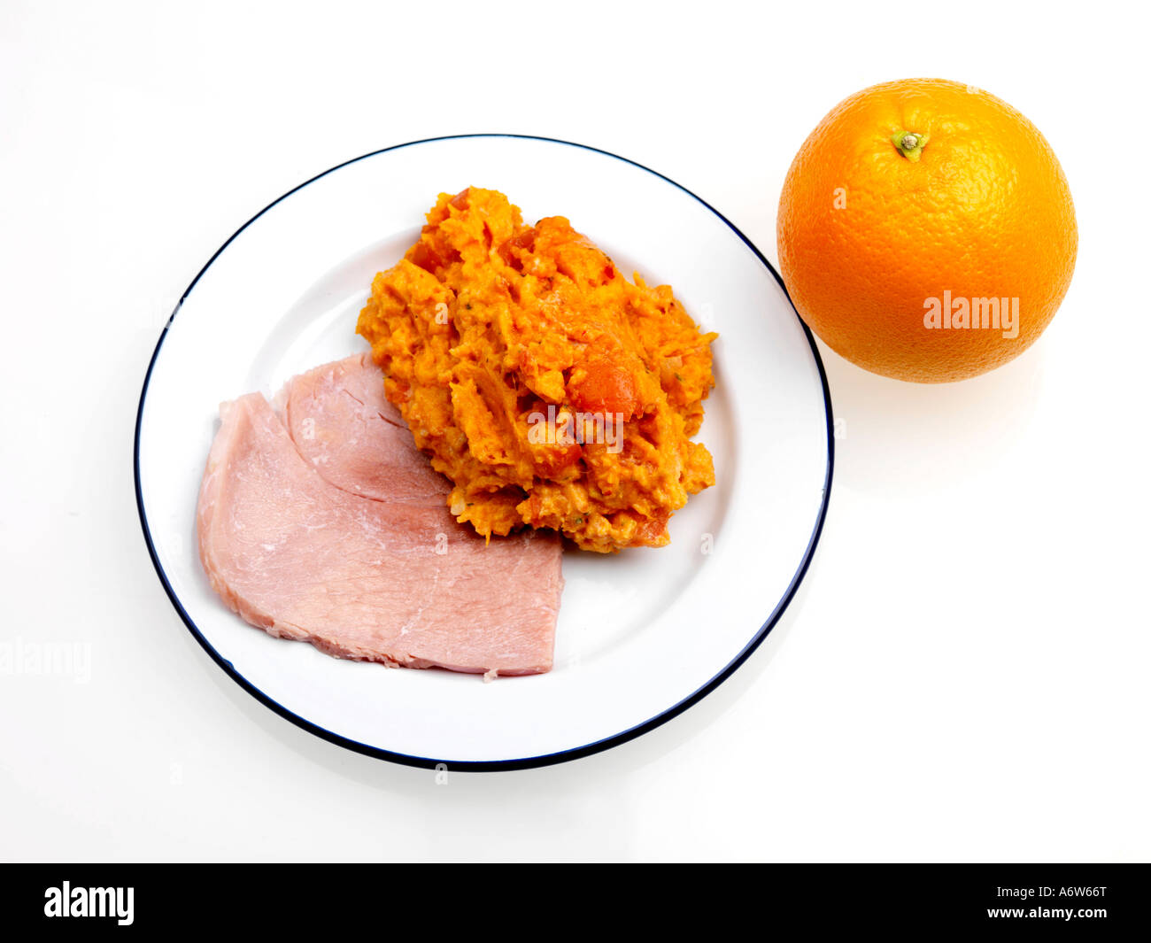 Grilled Gammon Steak Stock Photo - Alamy