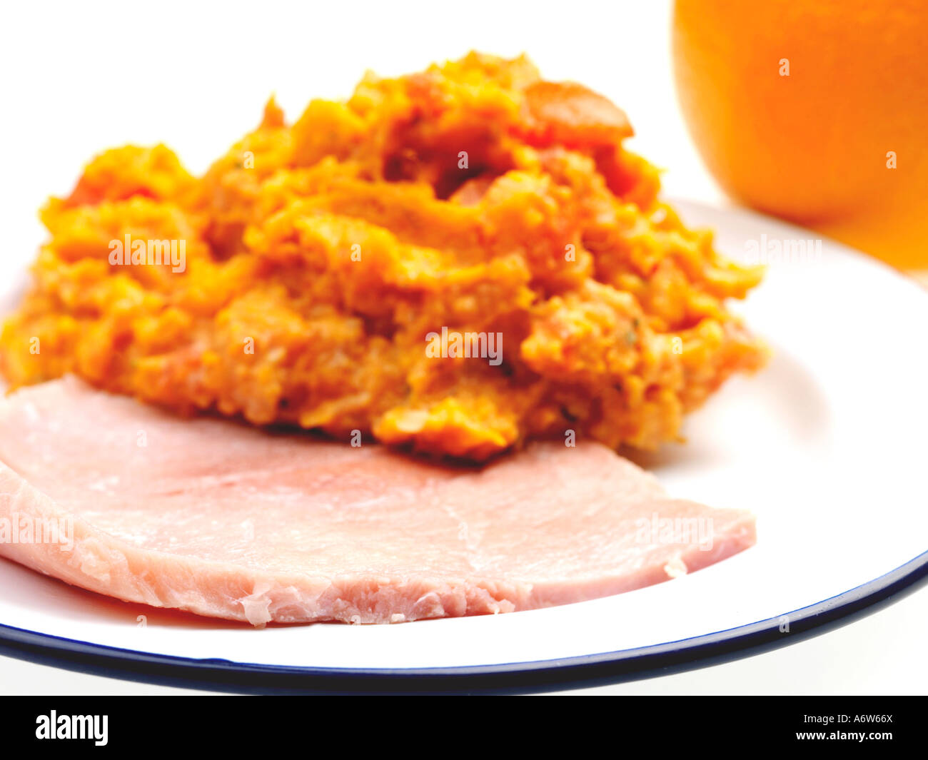 Grilled Gammon Steak Stock Photo - Alamy