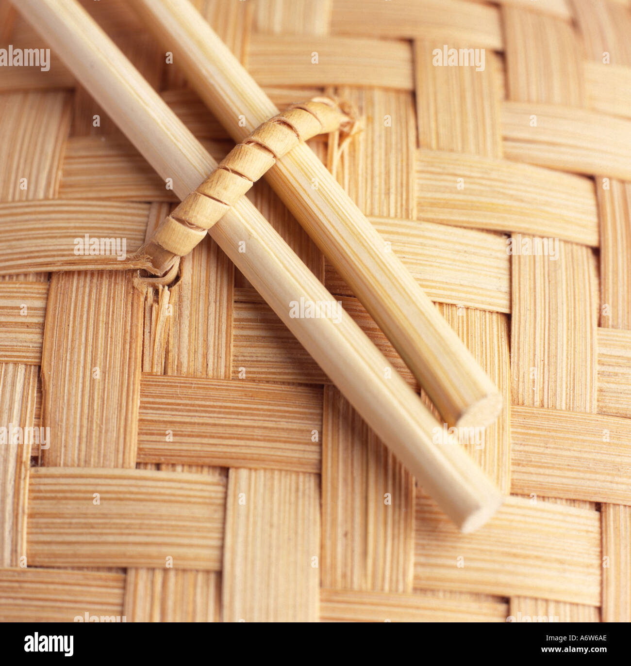 Chinese steamer with two bamboo chopsticks Stock Photo - Alamy
