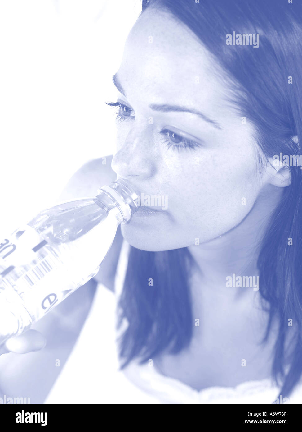 Woman Drinking Bottled Water Model Released Stock Photo - Alamy