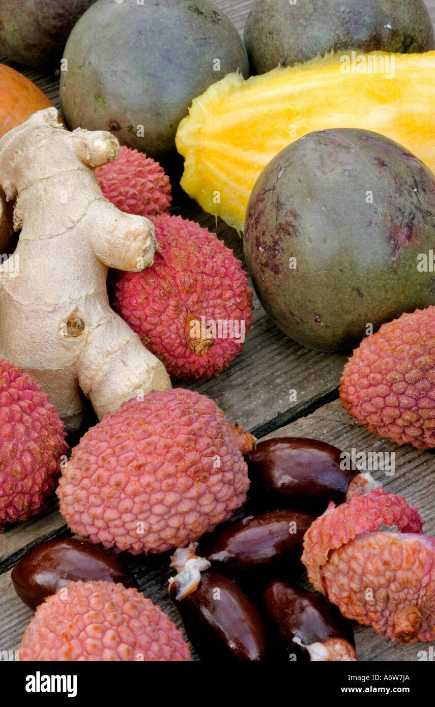 TROPICAL FRUIT PIPS Stock Photo - Alamy