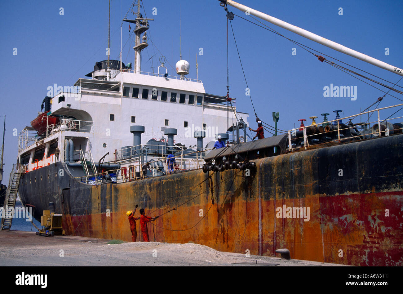 Dubai UAE Mina Jebel Ali Port Tankers Stock Photo - Alamy