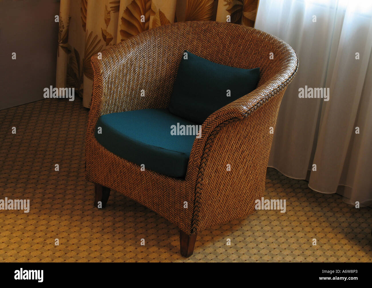 Empty chair in a hotel room Stock Photo - Alamy