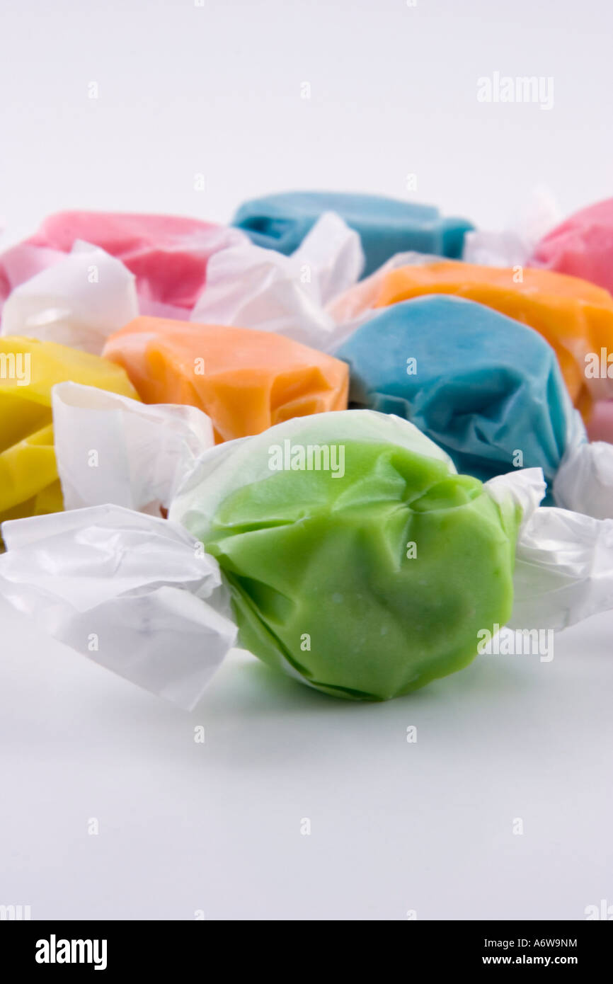 close up salt water taffy Stock Photo - Alamy
