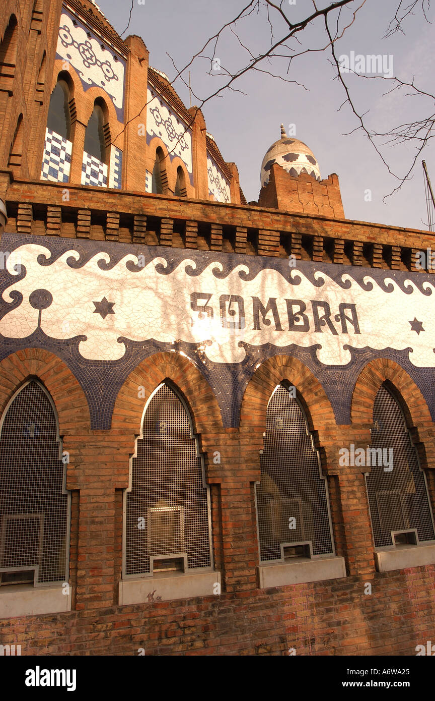 placa de toros monumental bull ring Barcelona Catalonia Spain Stock ...