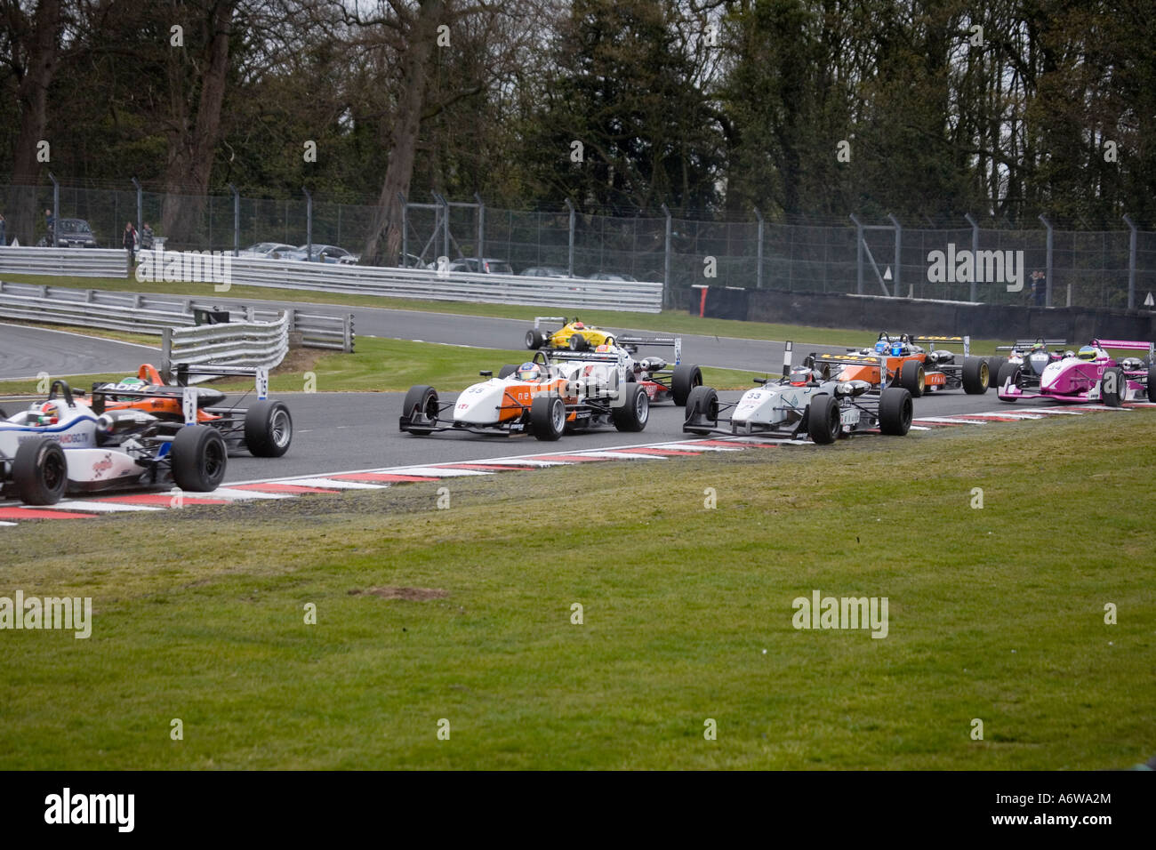 Oulton Park Formula 3 Racing action at Old hall Corner during May 2007 ...