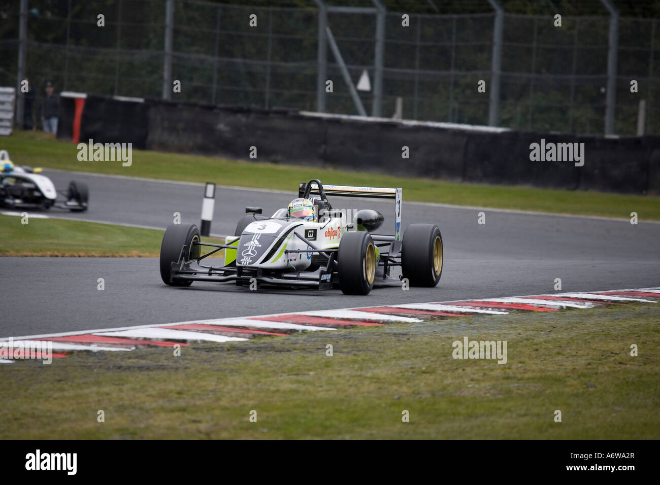 3 Sam Bird Racing Formula 3 in the national Class at Oulton Park during ...
