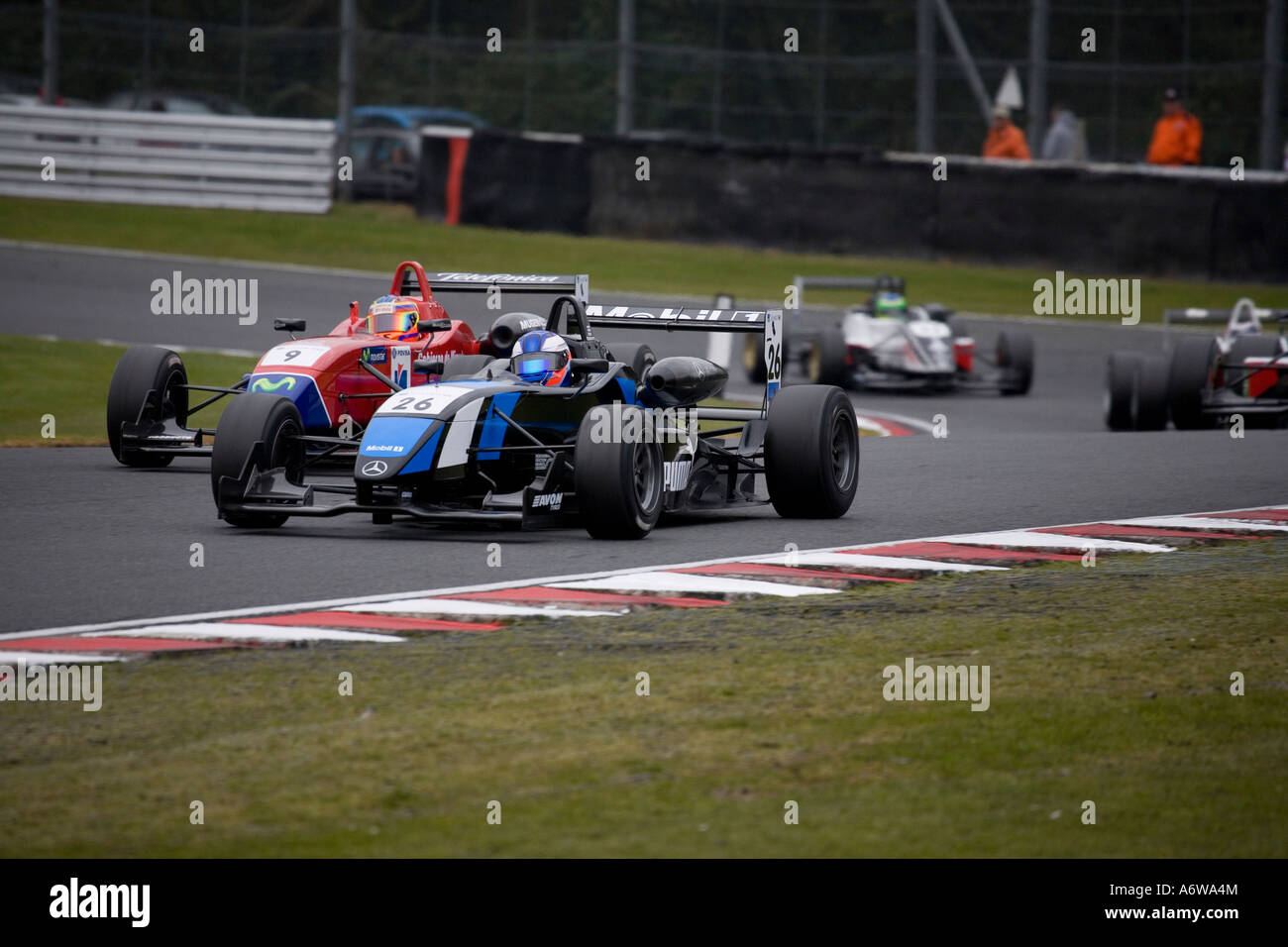rodolfo Gonzales fights for his lead during Oulton Park Formula 3 ...