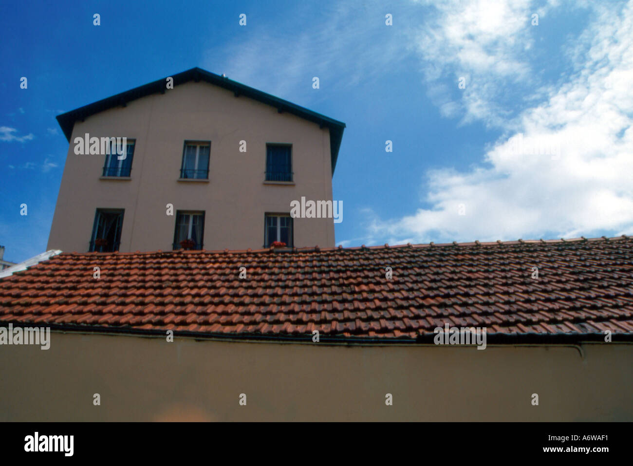 model house roof lyon france Stock Photo - Alamy