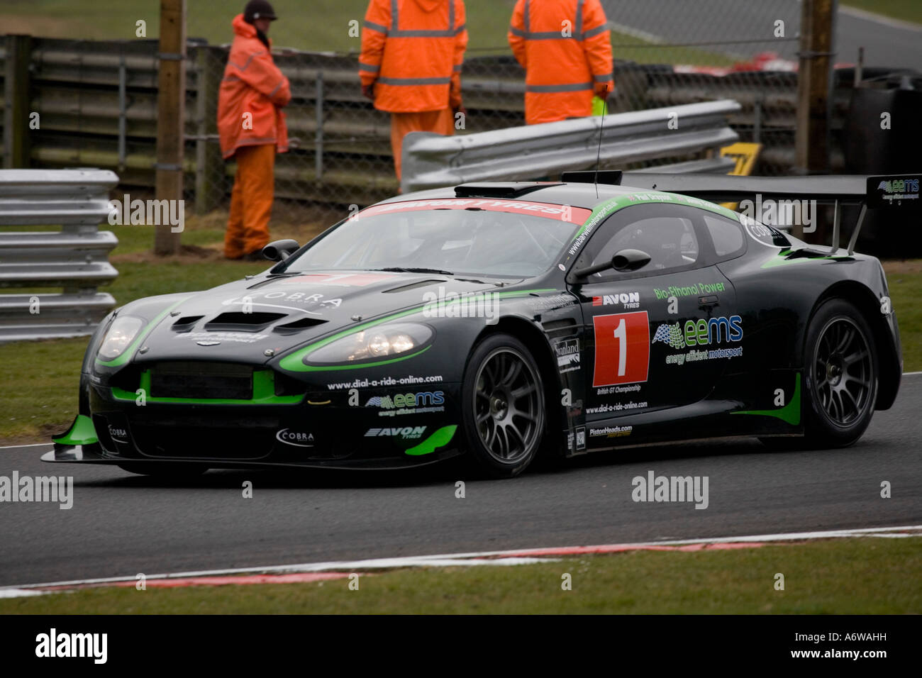 Aston Martin DBRS9 DB9 at Oulton Park GT Racing during May 2007 Stock ...