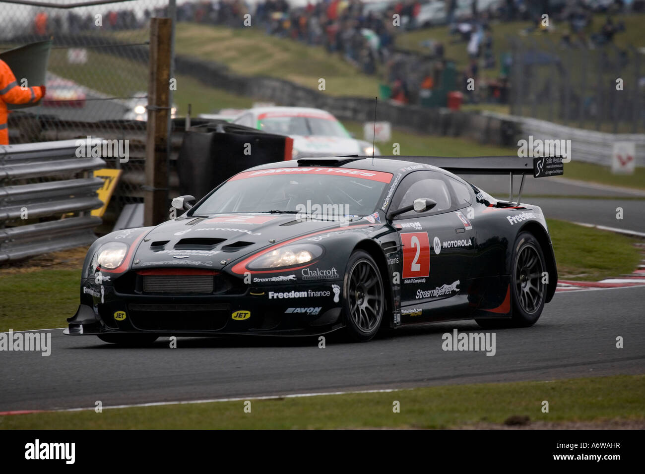 Aston Martin DBRS9 DB9 at Oulton Park GT Racing during May 2007 Stock ...