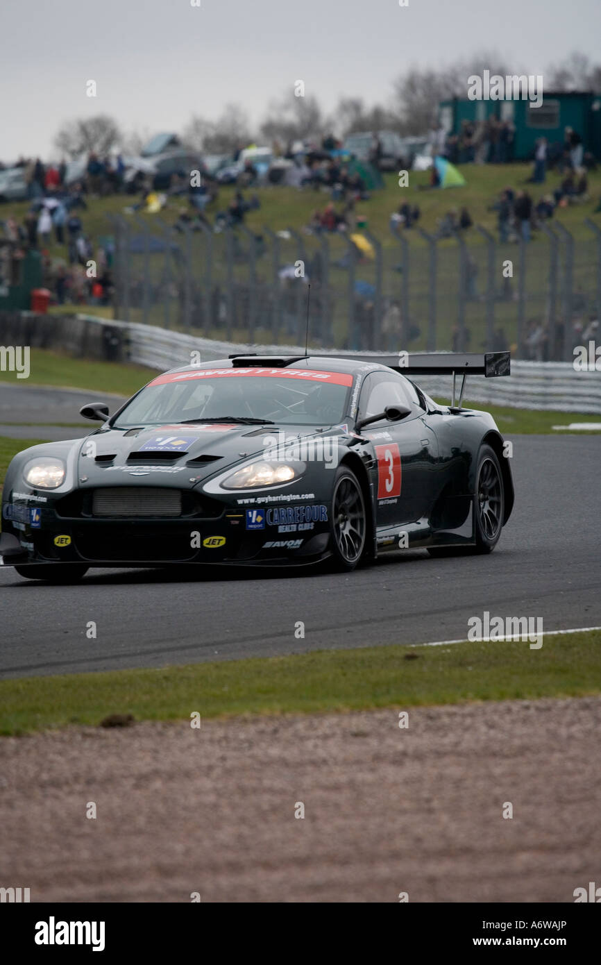 Aston Martin DBRS9 DB9 at Oulton Park GT Racing during May 2007 Stock ...