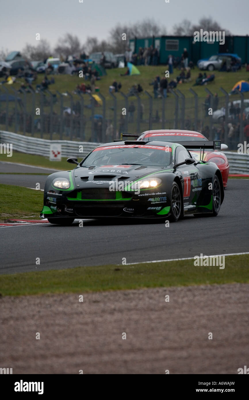 Aston Martin DBRS9 DB9 at Oulton Park GT Racing during May 2007 Stock ...