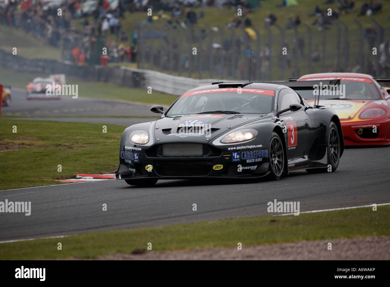 Aston Martin DBRS9 DB9 at Oulton Park GT Racing during May 2007 Stock ...